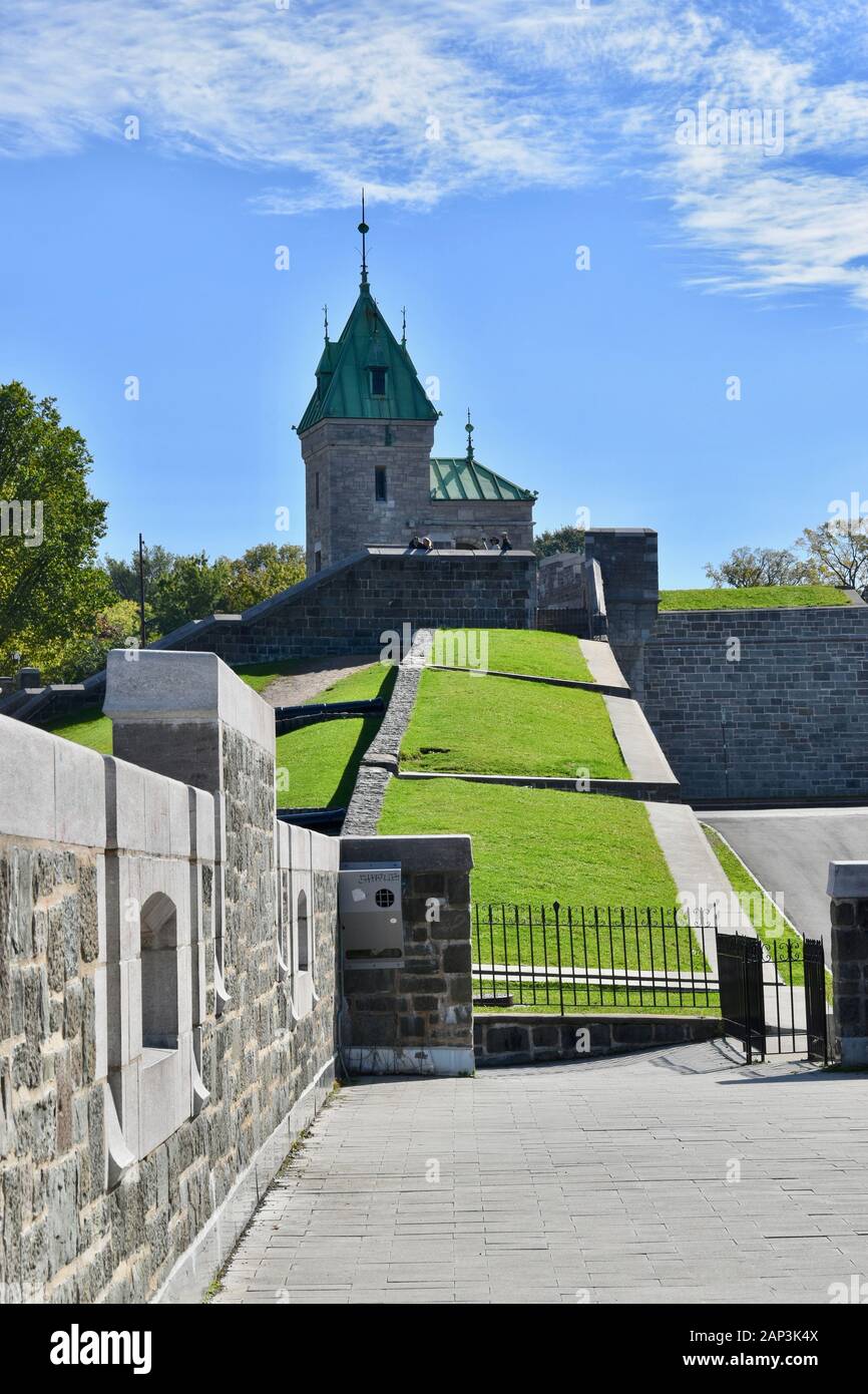 The walls, gates, and fortifications of Old Quebec City Stock Photo - Alamy
