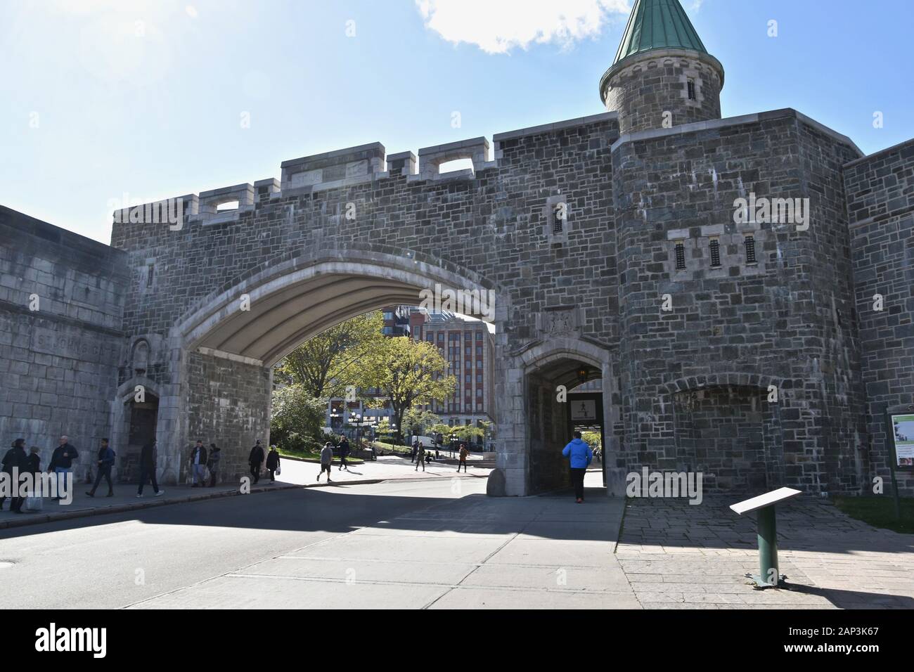 The walls, gates, and fortifications of Old Quebec City Stock Photo - Alamy