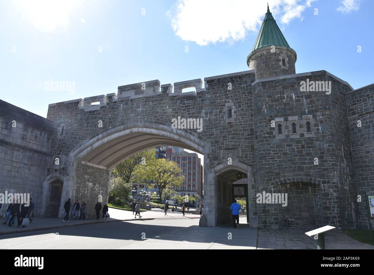 The walls, gates, and fortifications of Old Quebec City Stock Photo - Alamy