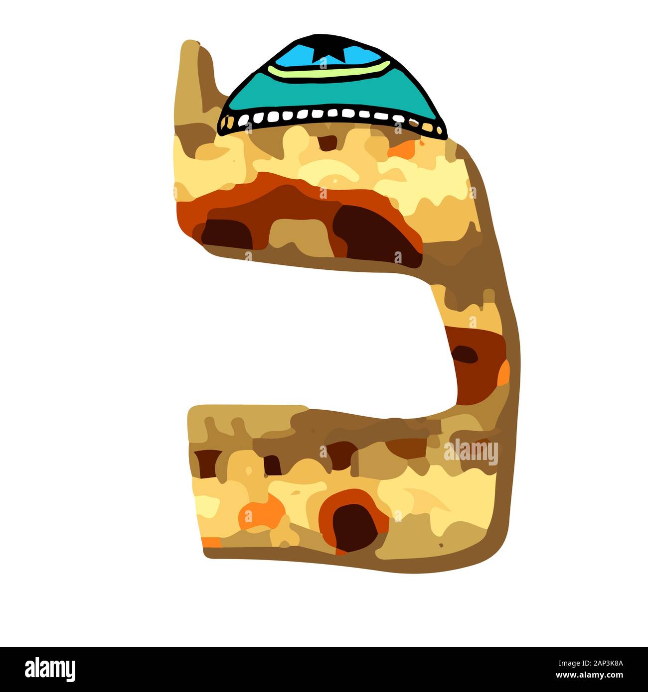 Alphabet Hebrew Passover matzah. Hebrew letter Pesach. Calligraphy font ...