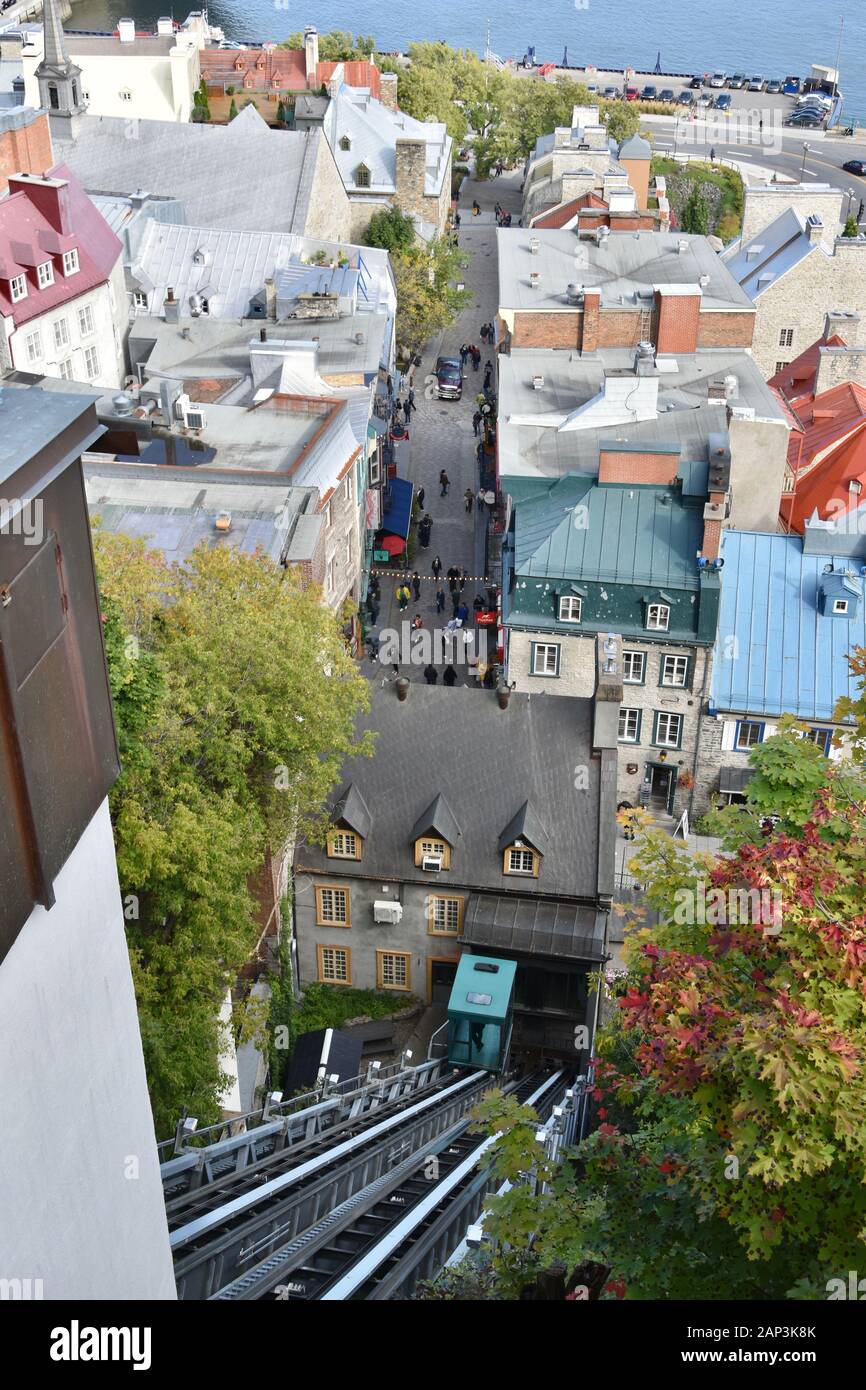 "Le Funiculaire du Vieux-Québec" The Funicular of Old Quebec City ...