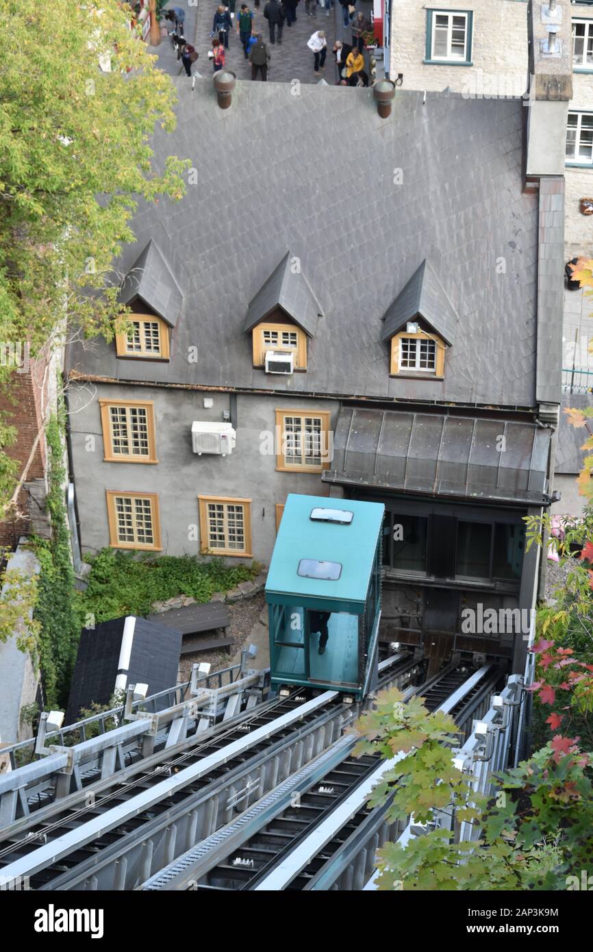 "Le Funiculaire du Vieux-Québec" The Funicular of Old Quebec City ...