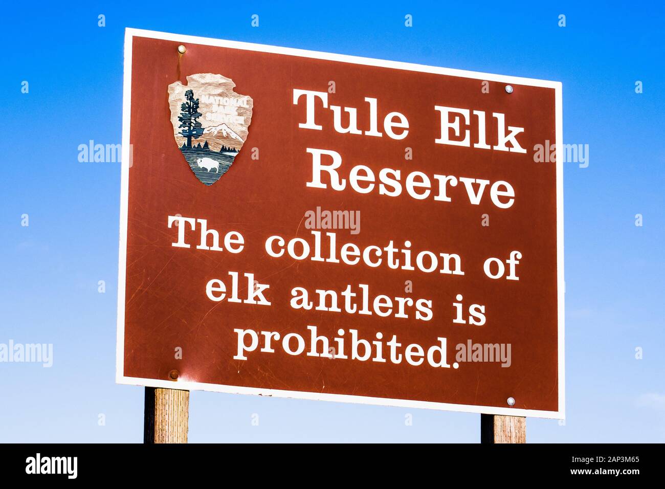 Jan 5, 2020 Point Reyes / CA / USA - Posted sign at the entrance to the ...