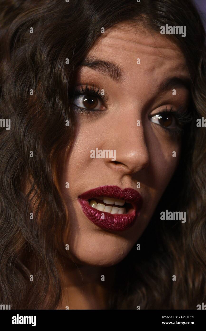 Spanish singer Ana Guerra attends a photocall prior to the Odeon Music ...
