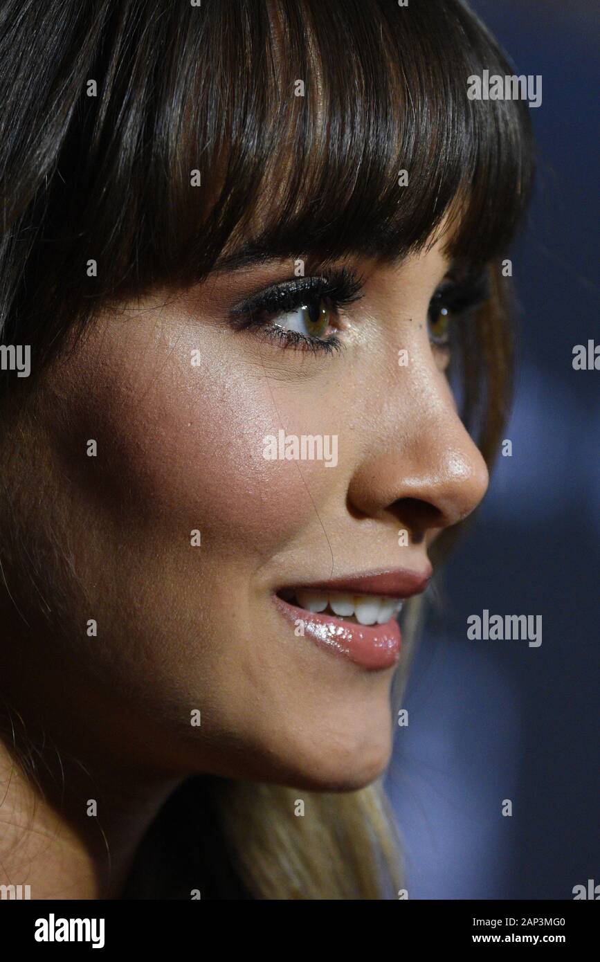 Spanish singer Aitana Ocaña attends a photocall prior to the Odeon ...