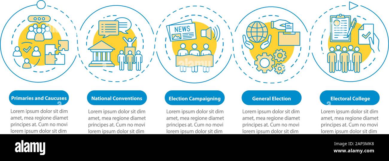 Election day vector infographic template. Business presentation design ...