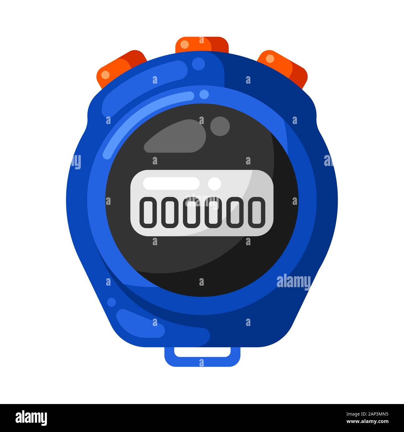 Icon of timer stopwatch in flat style Stock Vector Image & Art - Alamy