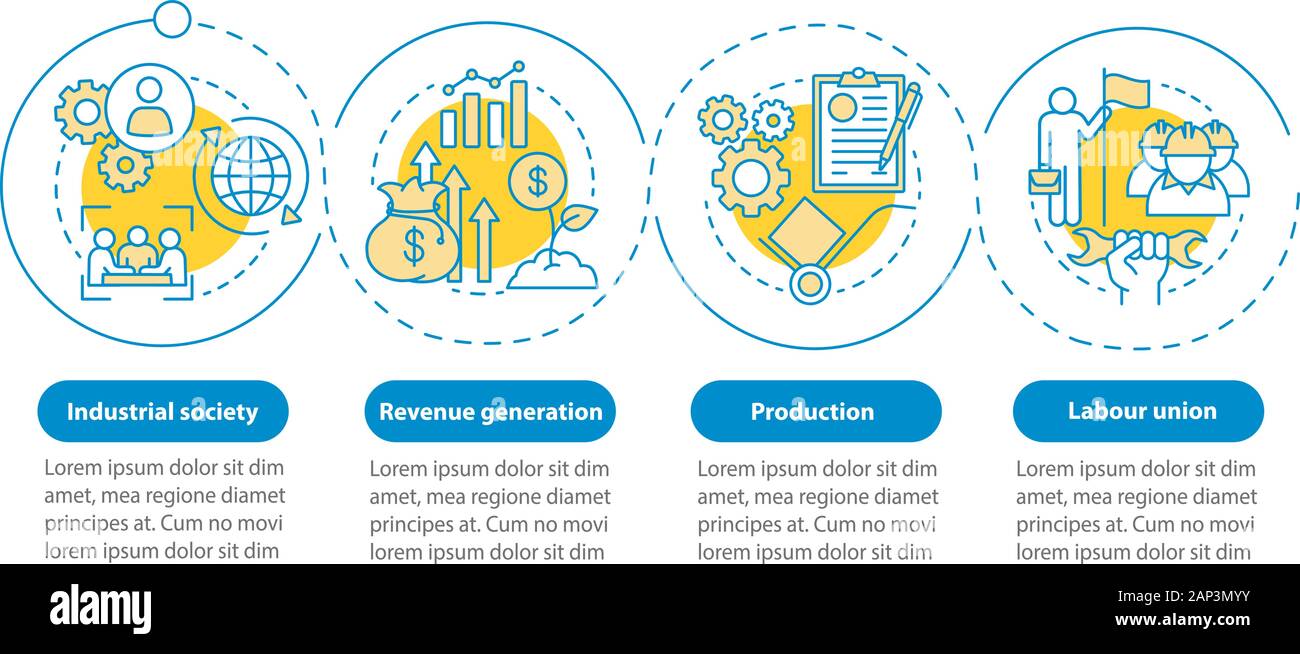 Production process vector infographic template. Business presentation ...