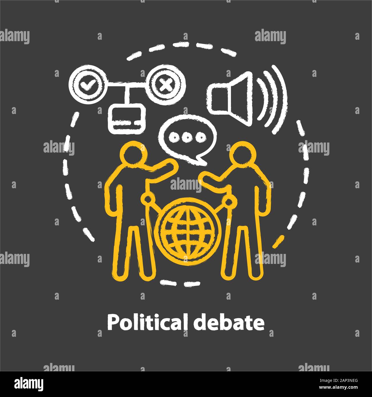 Politician talking logo Stock Vector Images - Alamy