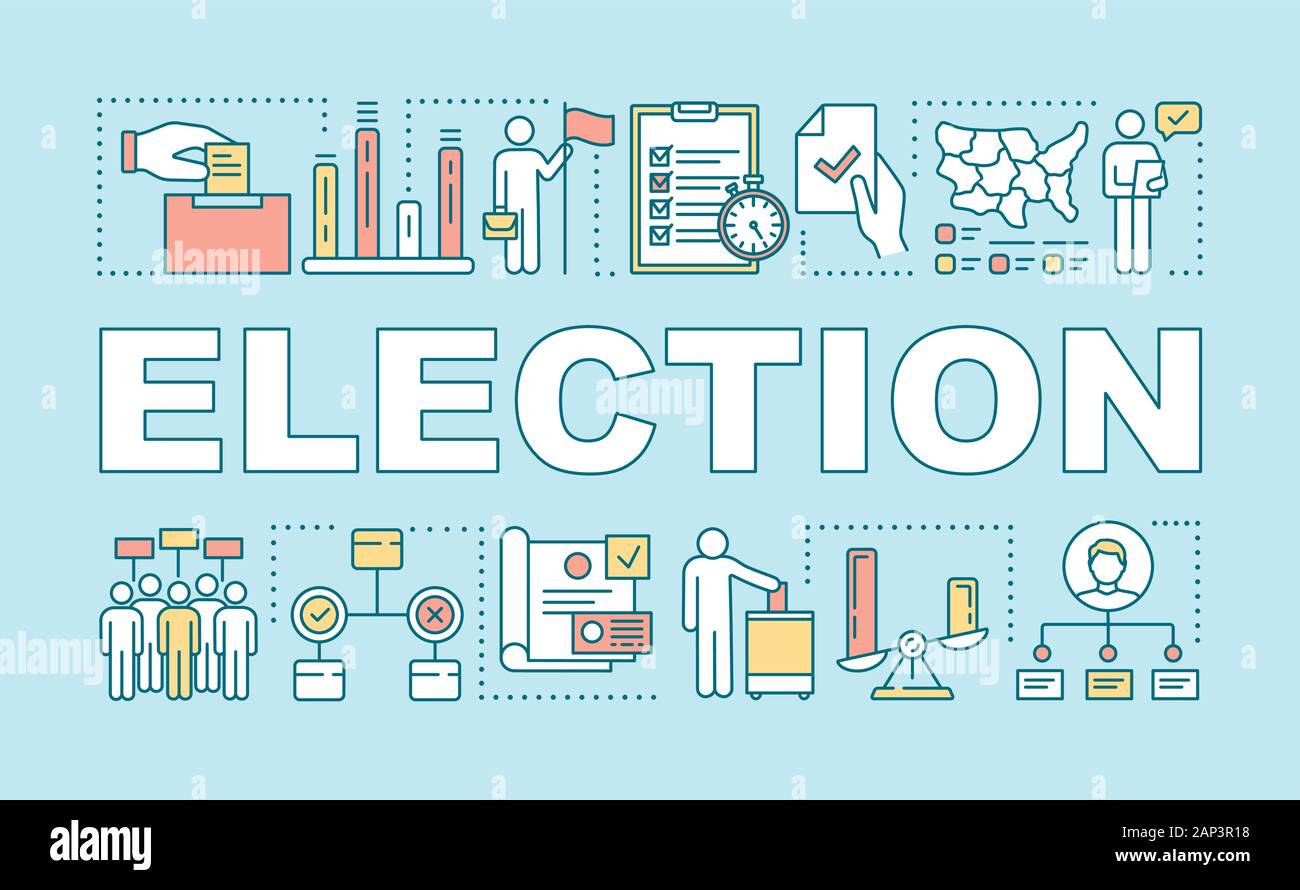 Election word concepts banner. Holding presidential or parliamentary ...