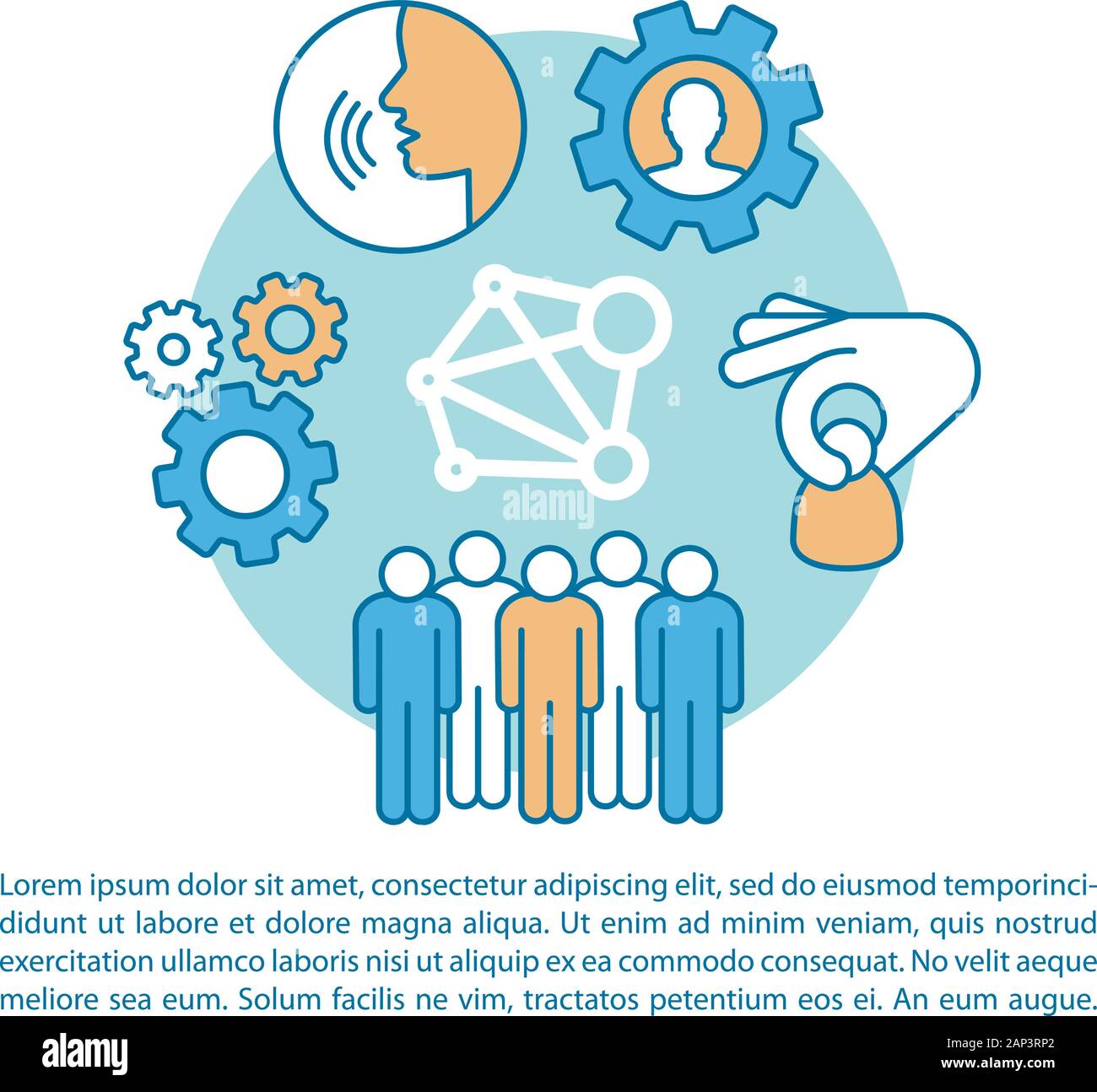 Society, community article page vector template. Social unity and ...