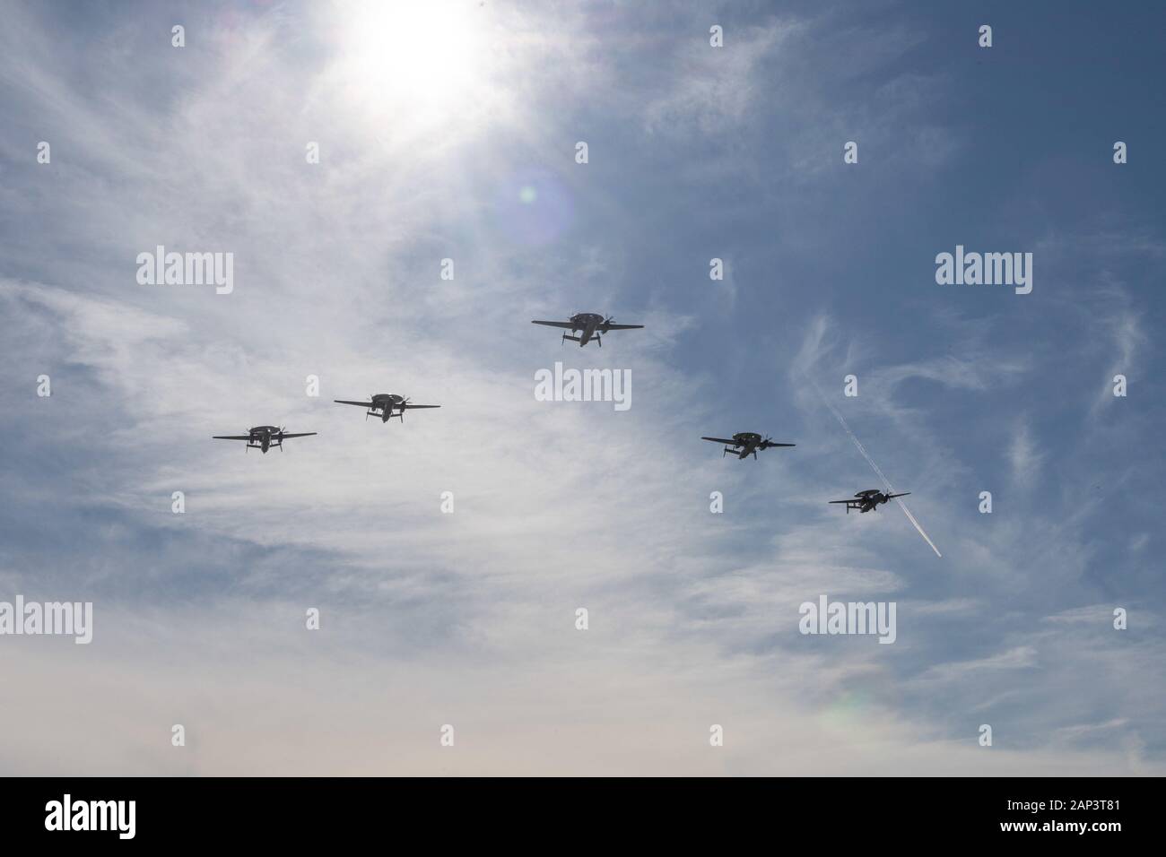 E-2D Hawkeyes, assigned to Carrier Airborne Early Warning Squadron (VAW ...