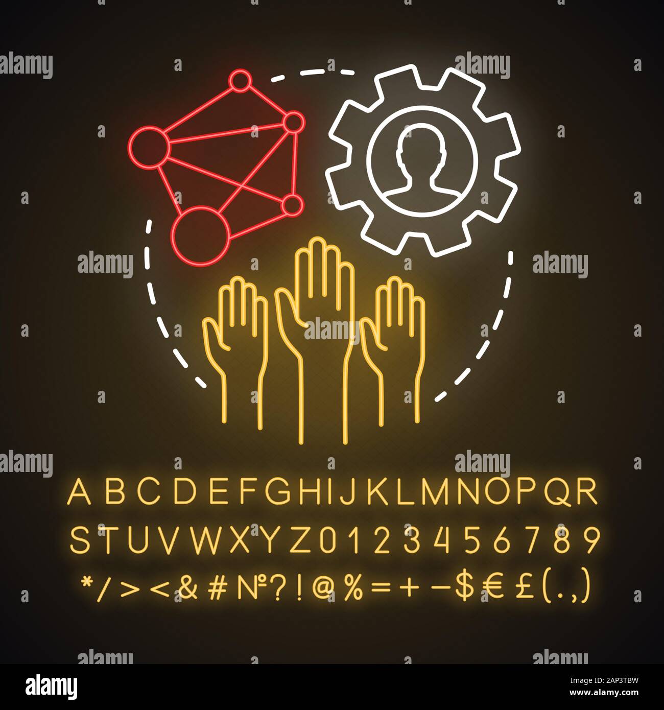 Society neon light concept icon. Community, social integration and ... Society neon light concept icon. Community, social integration and ...