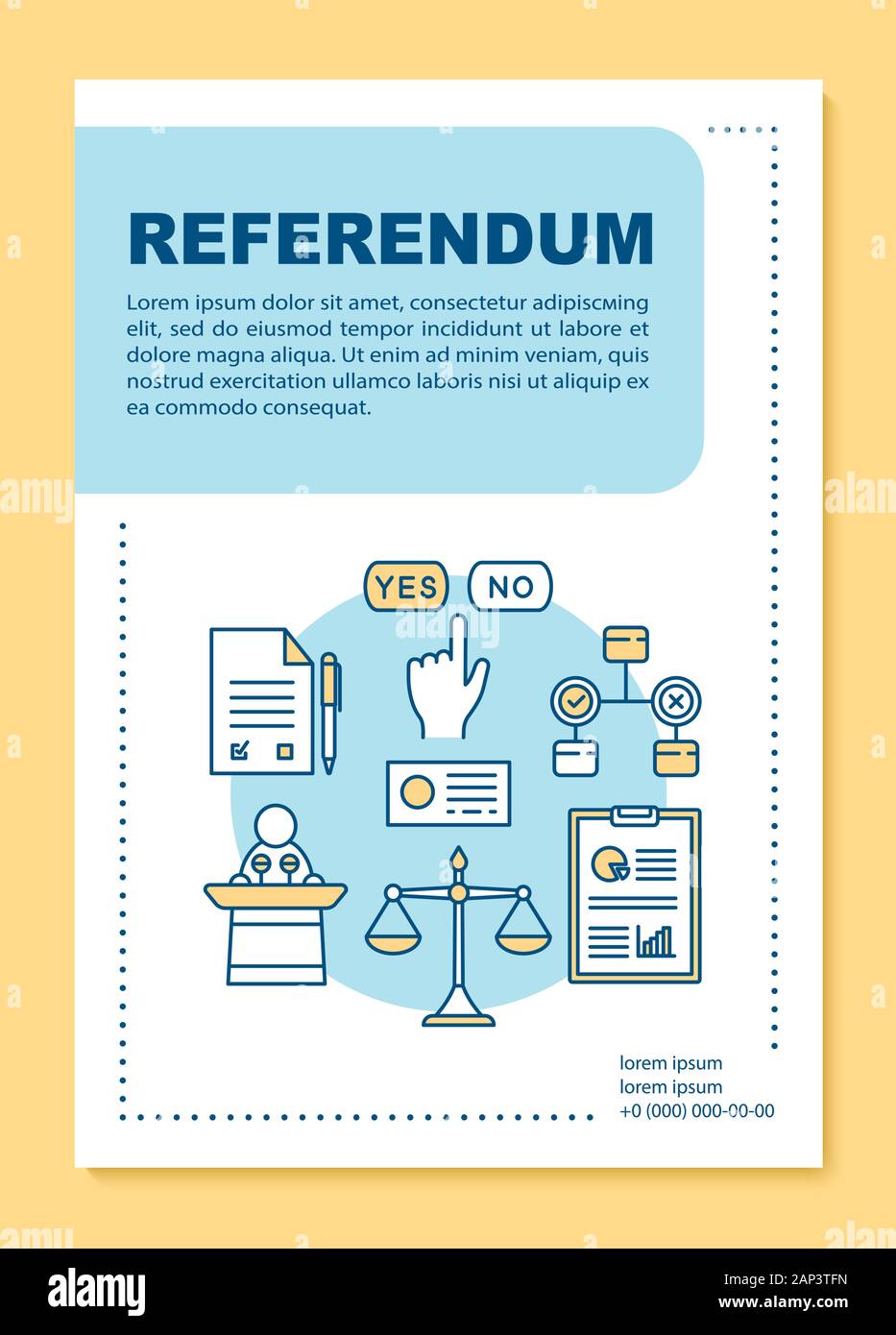 Referendum brochure template layout. Electioneering. Holding elections ...
