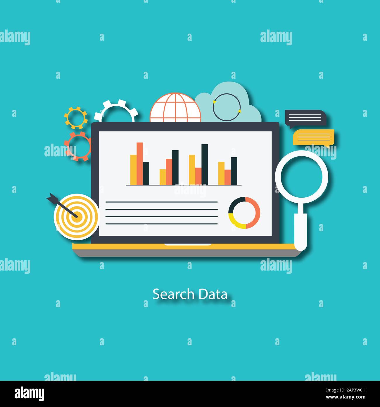 data analysis stock illustration Stock Photo - Alamy