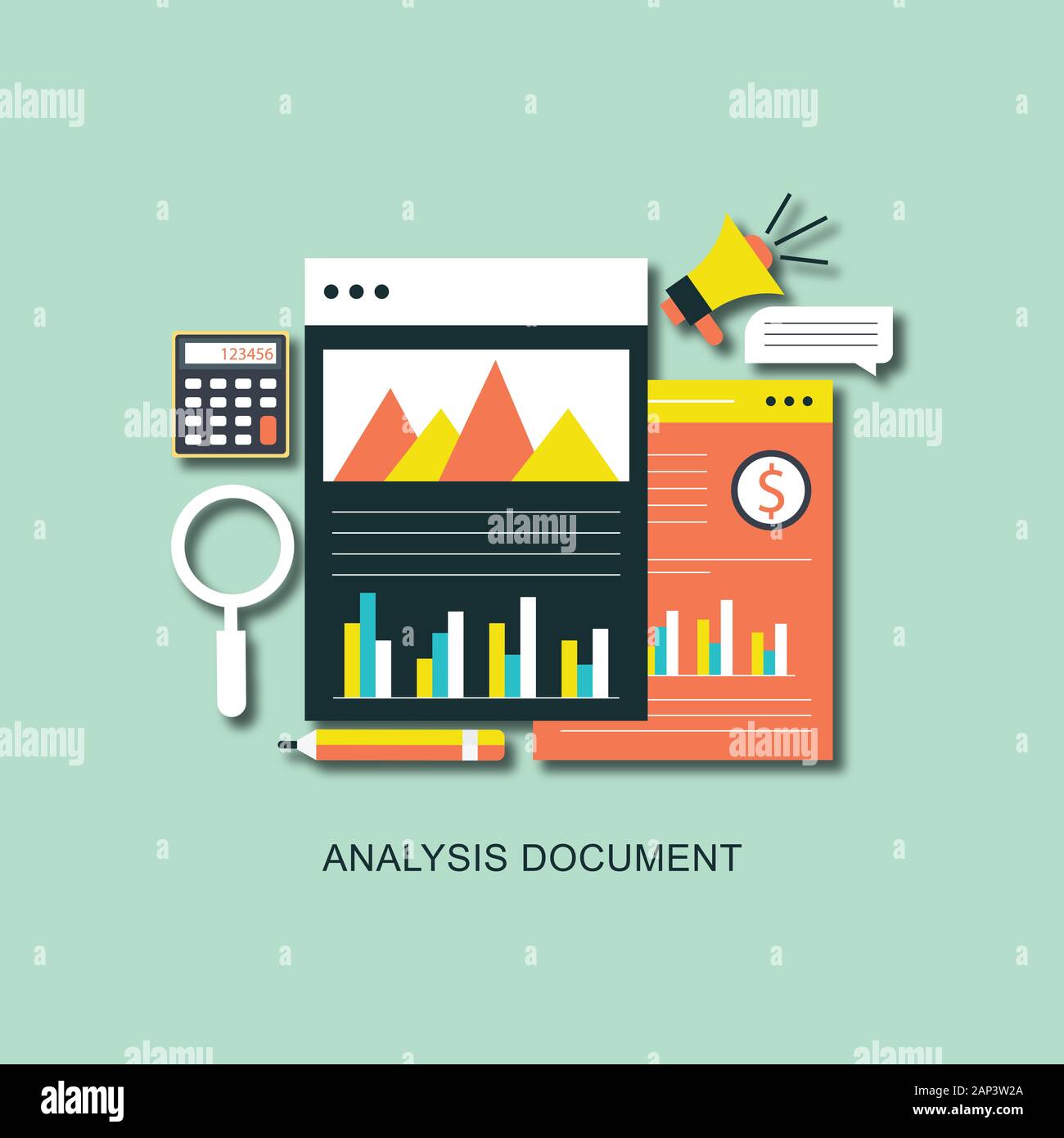 data analysis stock illustration Stock Photo - Alamy