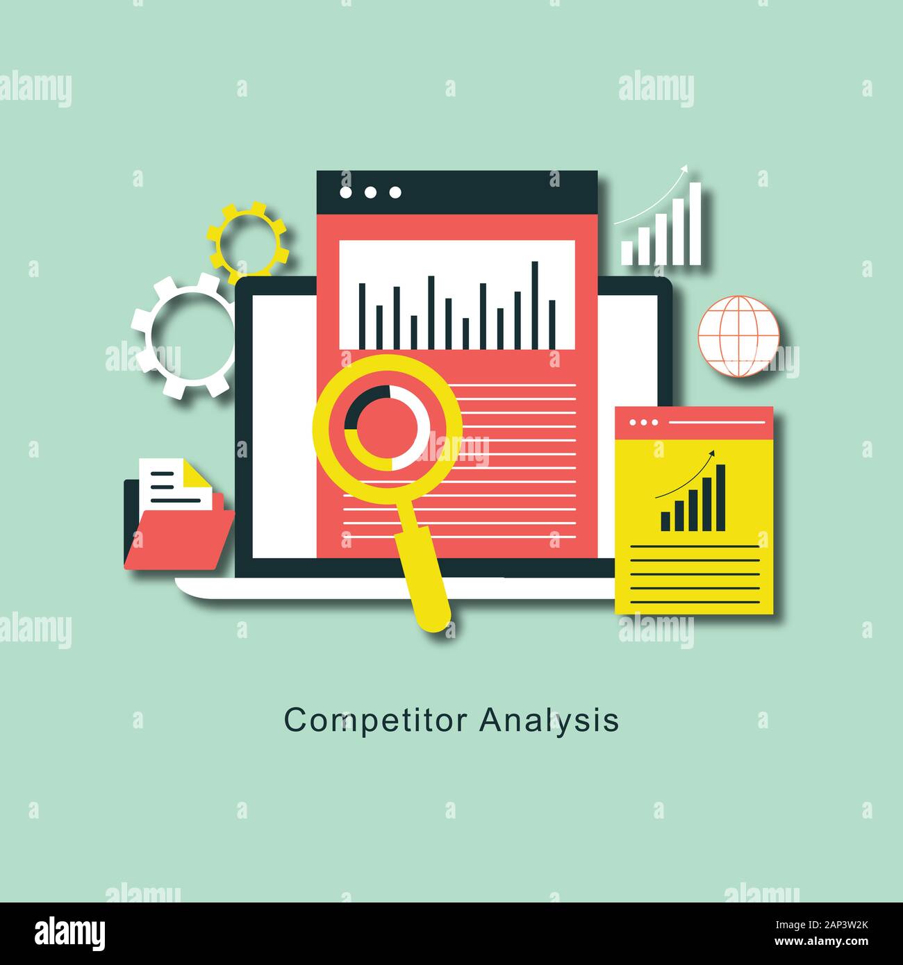 data analysis stock illustration Stock Photo - Alamy