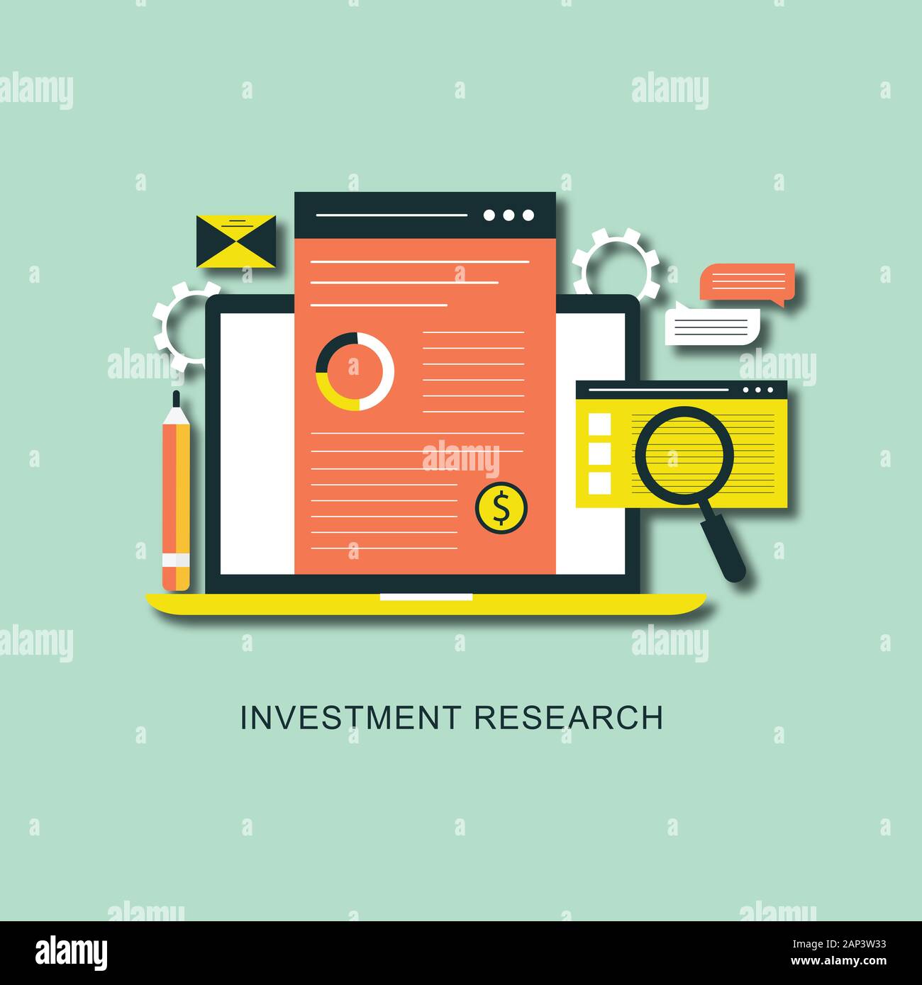 data analysis stock illustration Stock Photo - Alamy