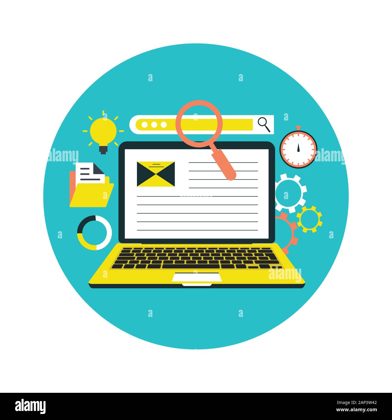 data analysis stock illustration Stock Photo - Alamy