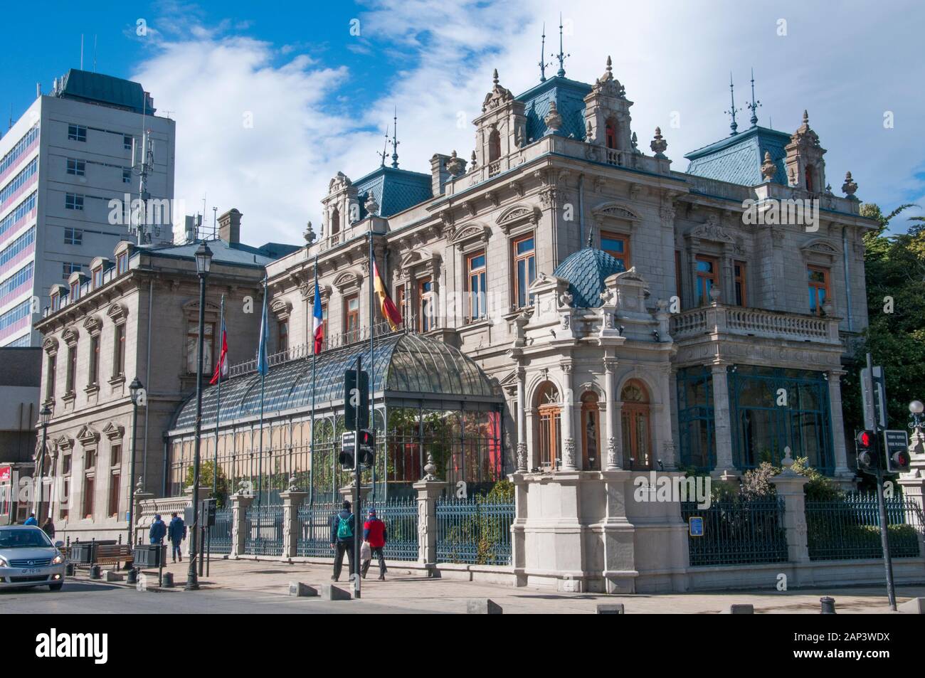 Sara Braun Mansion in Punta Arenas, Patagonia, southern Chile Stock ...