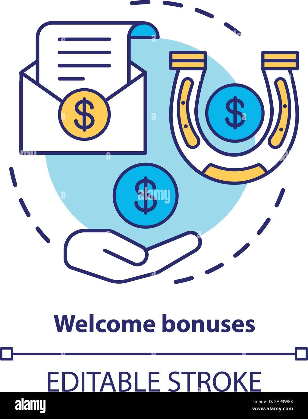 Welcome bonus Stock Vector Images - Alamy
