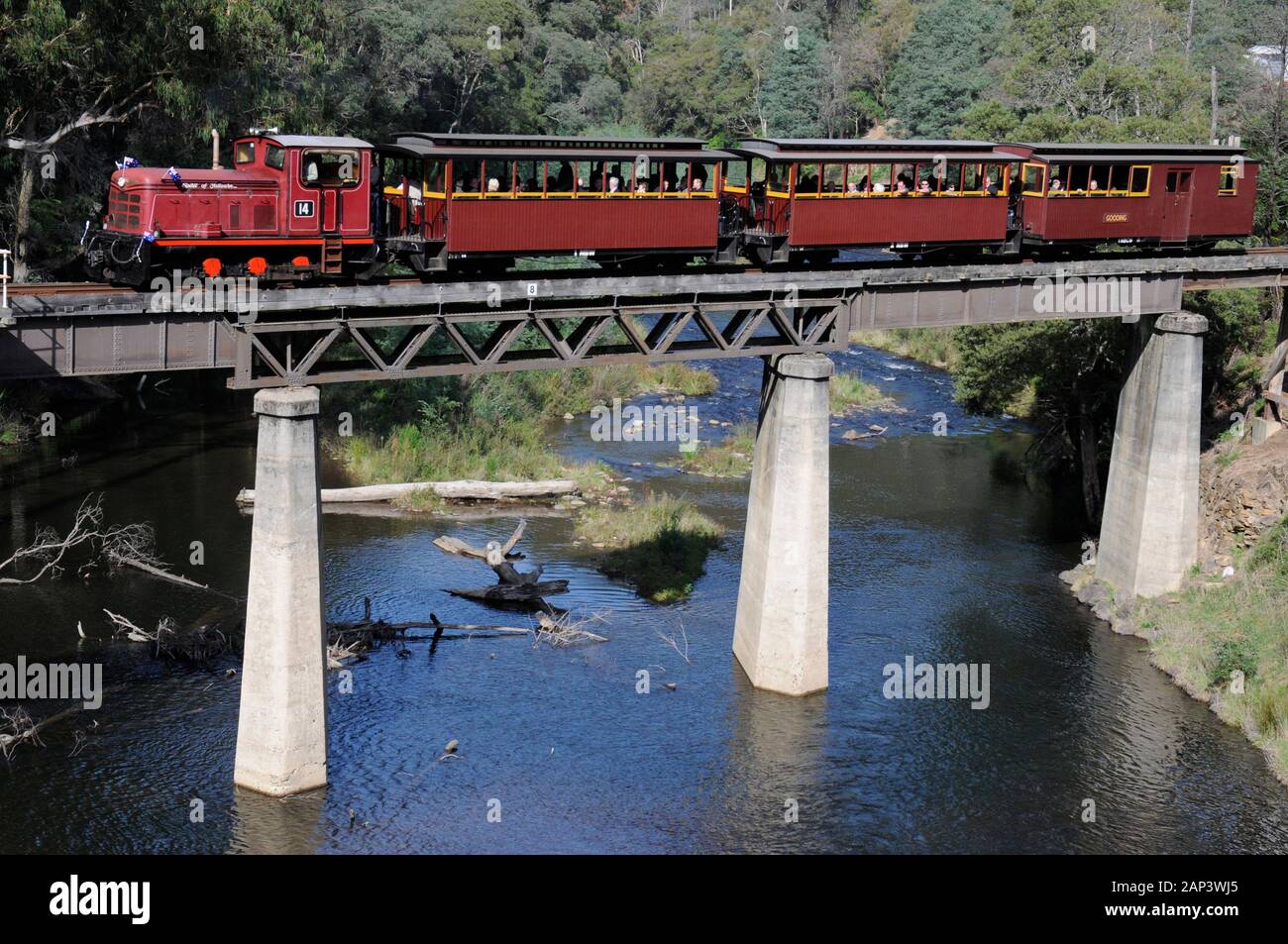Australia victorian goldfields railway hi-res stock photography and ...