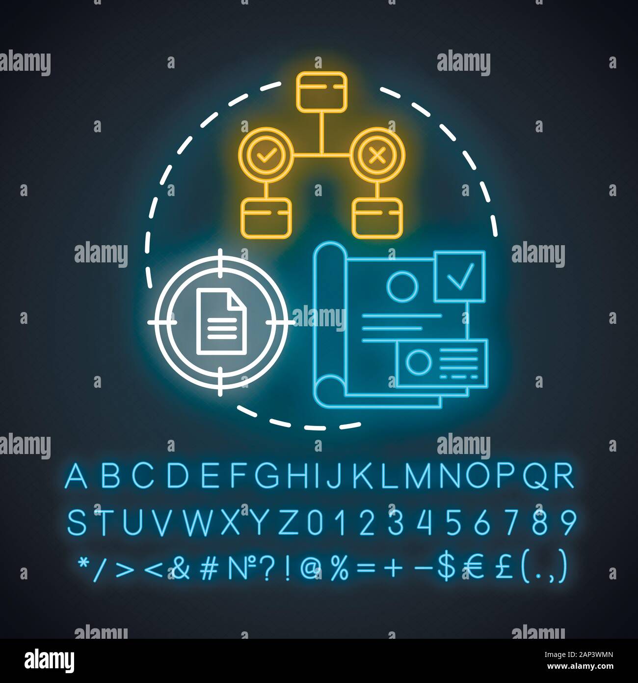 Elections neon light concept icon. Election program idea. Voting ...