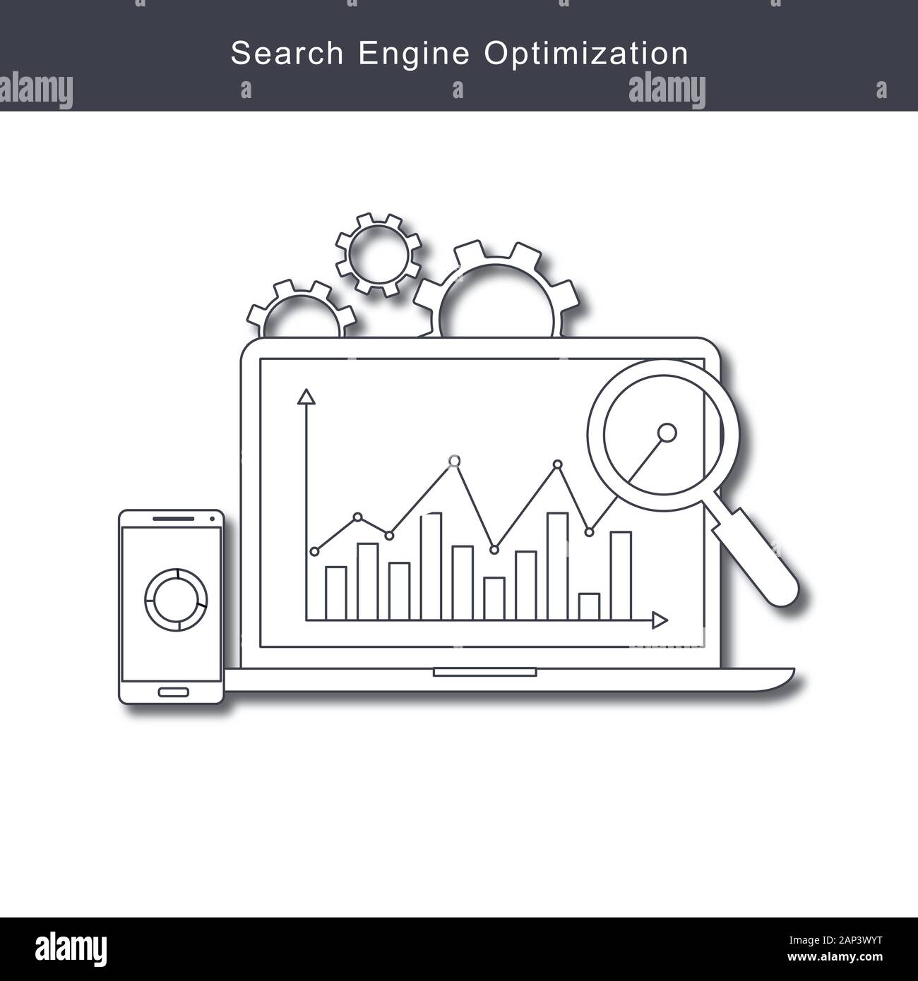 data analysis stock illustration Stock Photo - Alamy