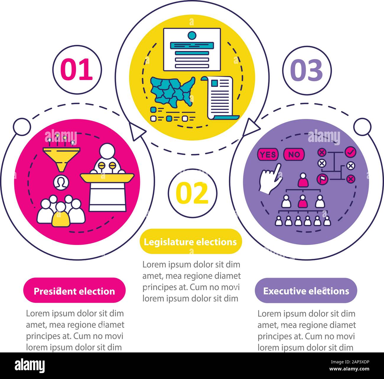 Election day vector infographic template. Business presentation design ...