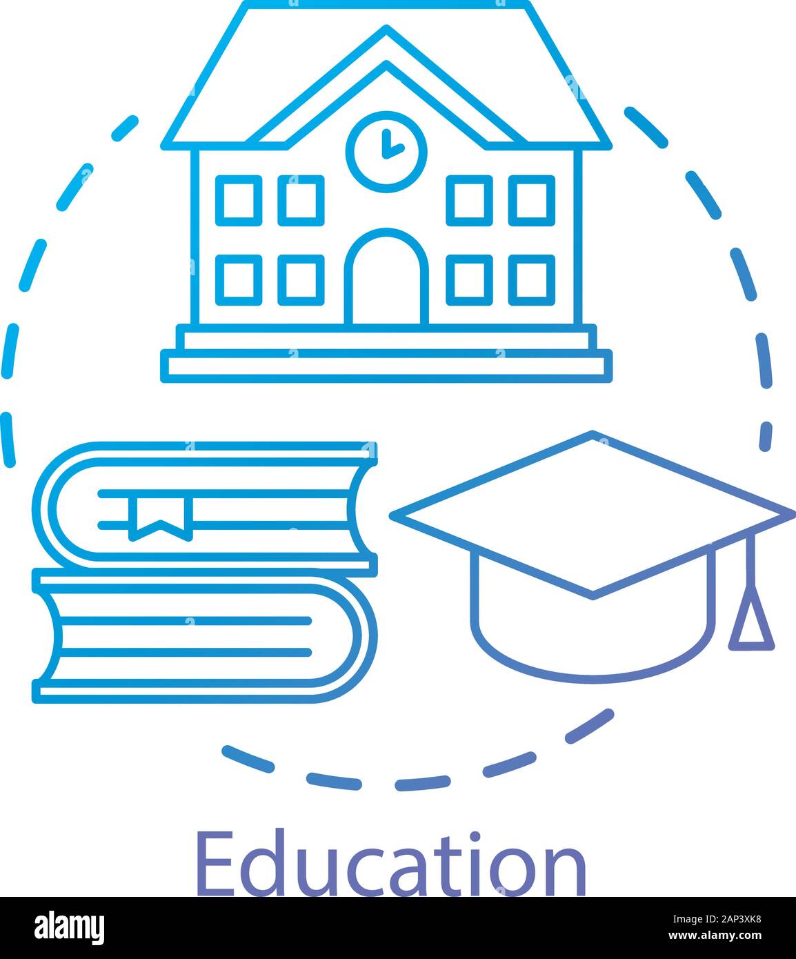 Education concept icon. Knowledge transfer. Teaching, learning skills ...