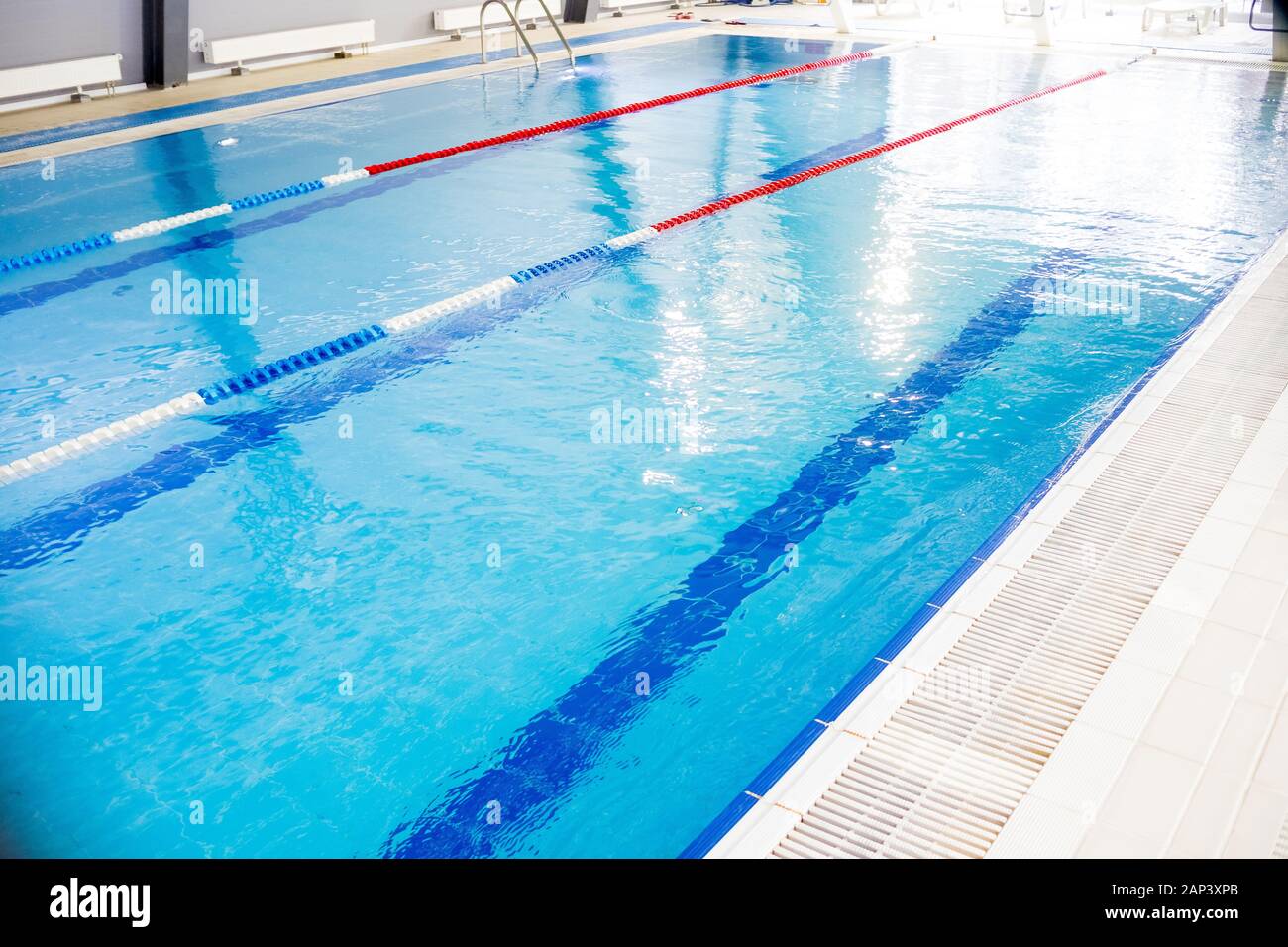 Indoor swimming pool in healthy concept.swiming pool for competition ...