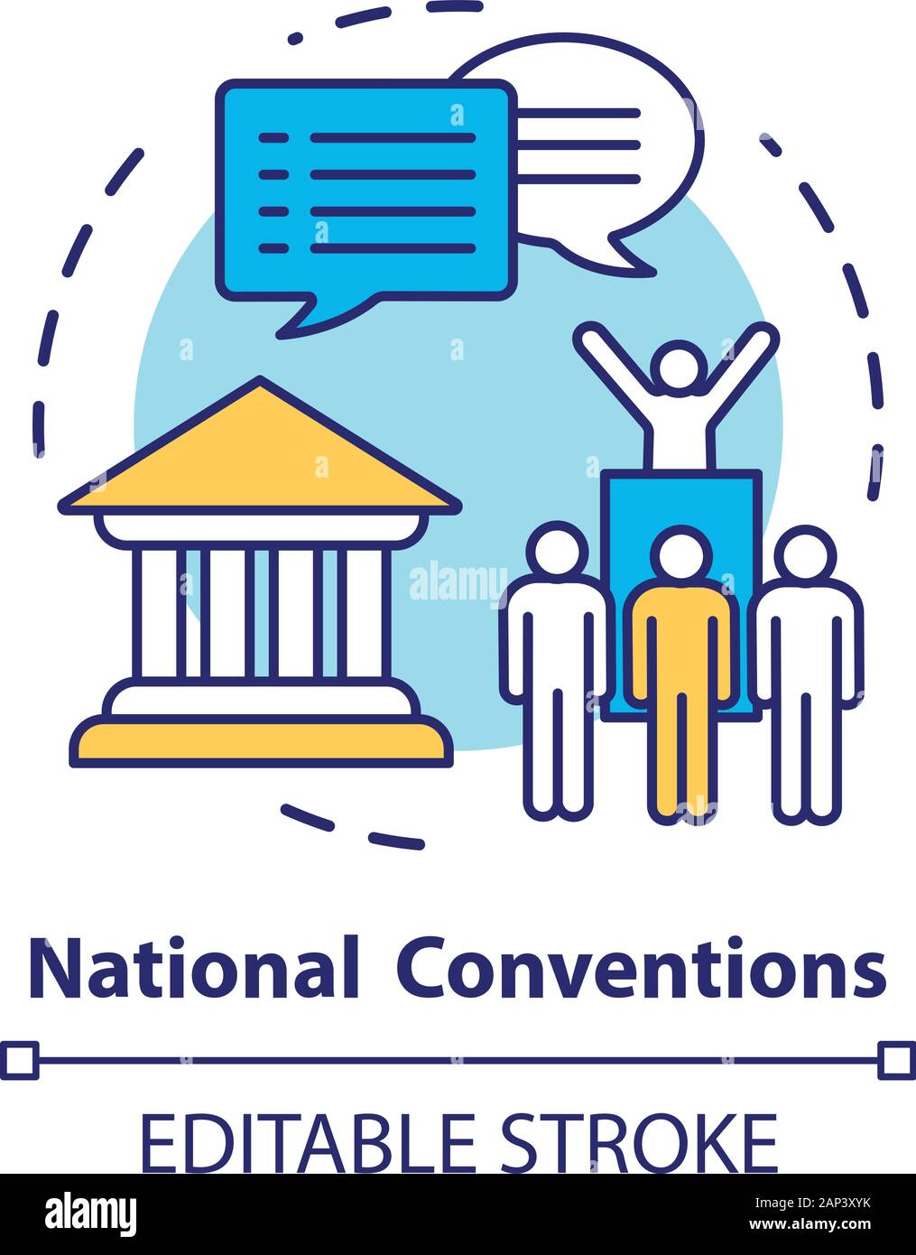 Delegates at conventions Stock Vector Images - Alamy