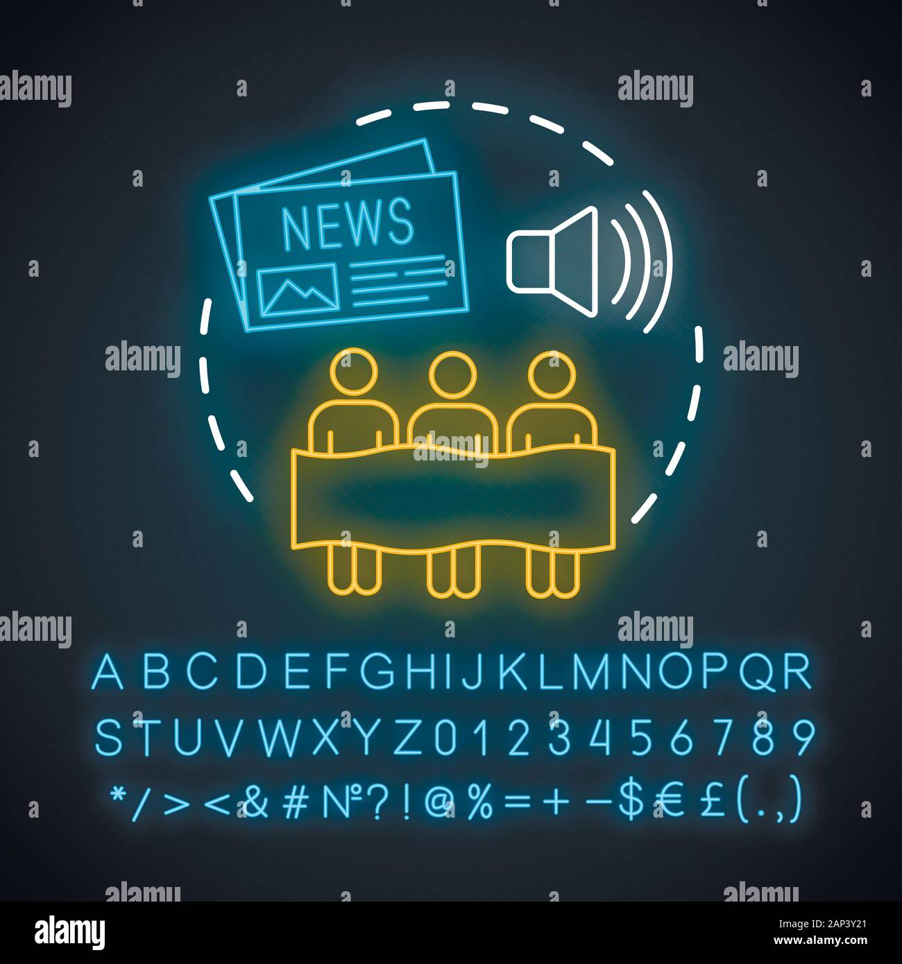 Elections neon light concept icon. Election campaigning idea. Political ...