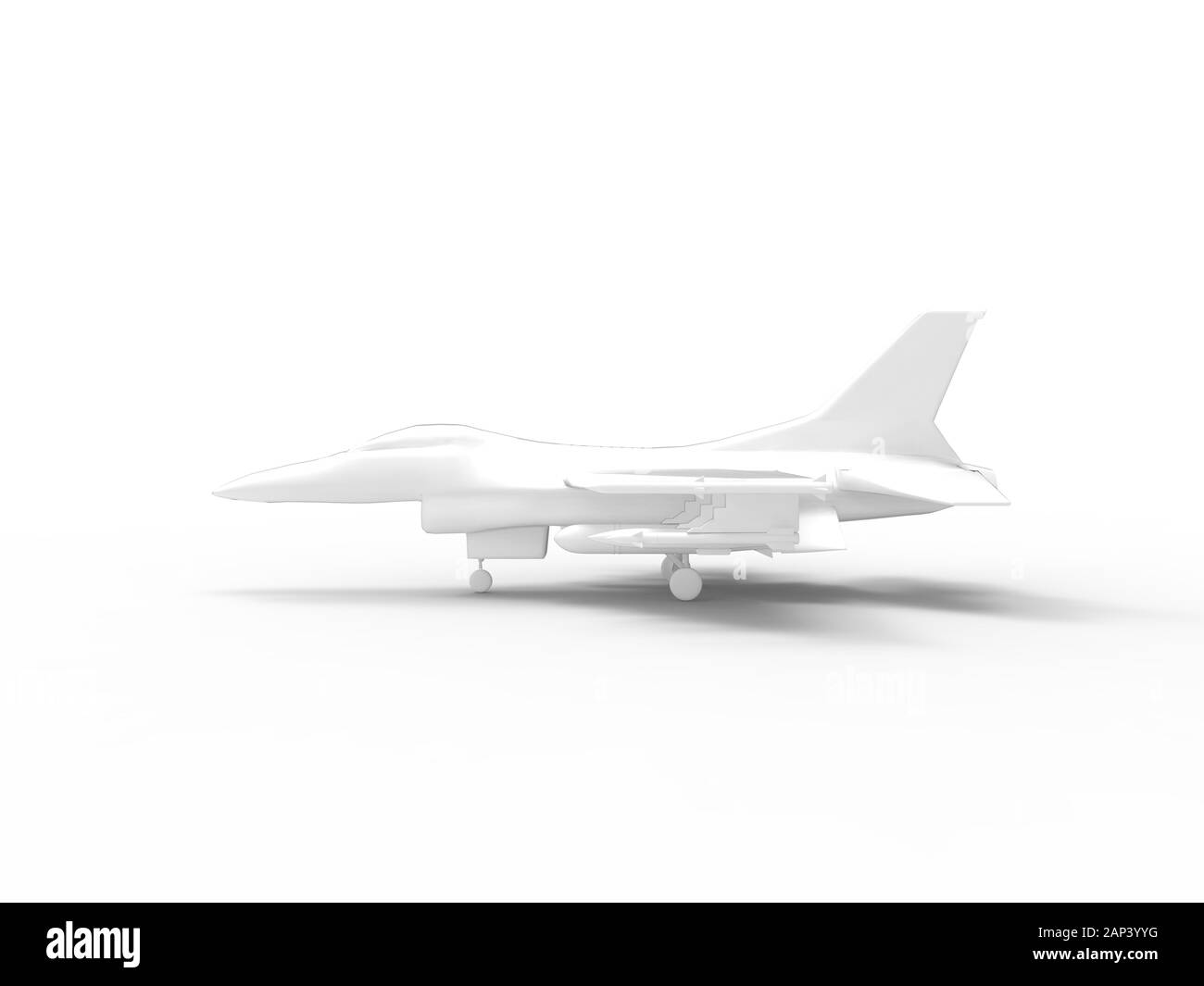 3D rendering of a fighter jet isolated on white background Stock Photo ...