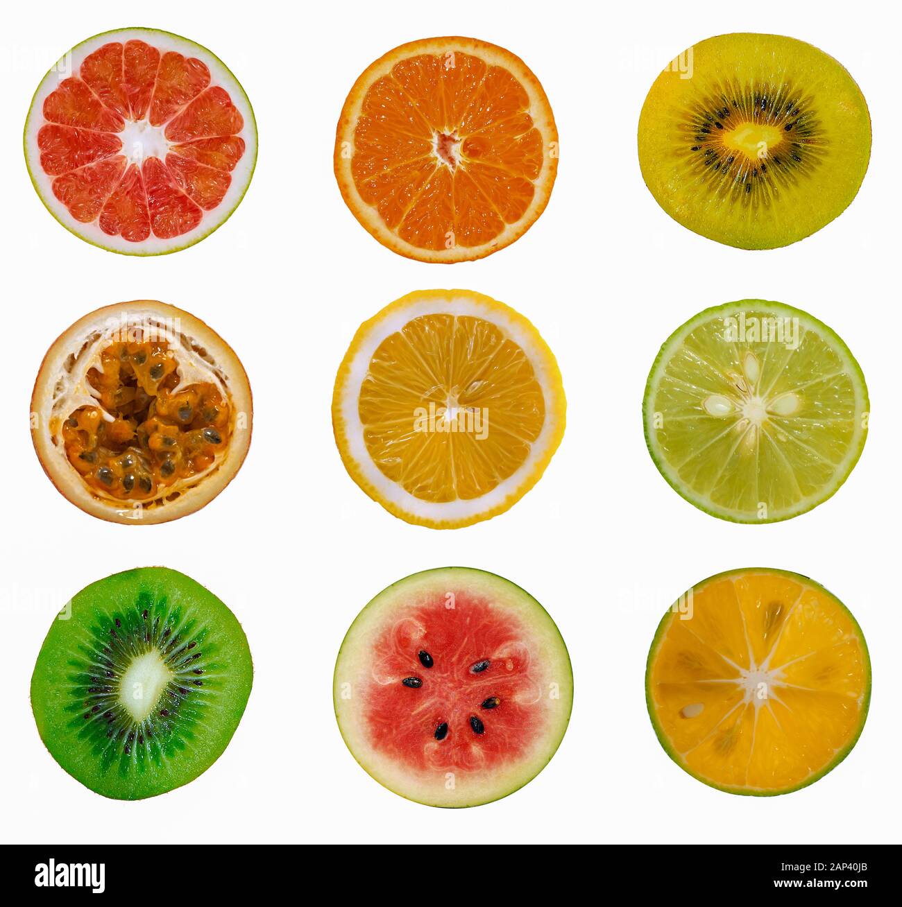 Watermelon set isolated on Cut Out Stock Images & Pictures - Alamy