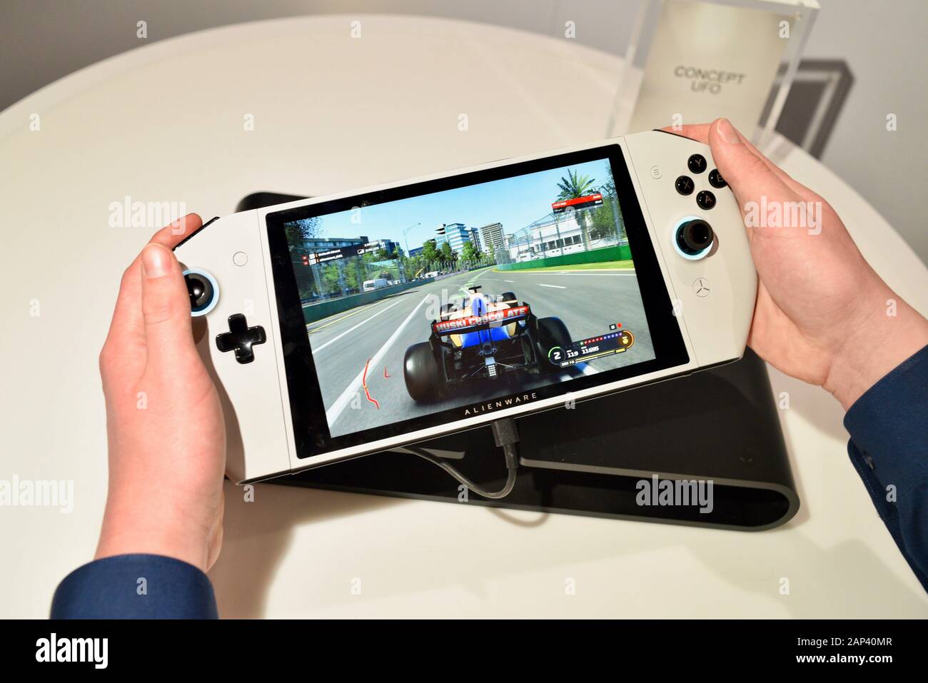 Alienware's Concept UFO, a portable Windows gaming PC device with ...