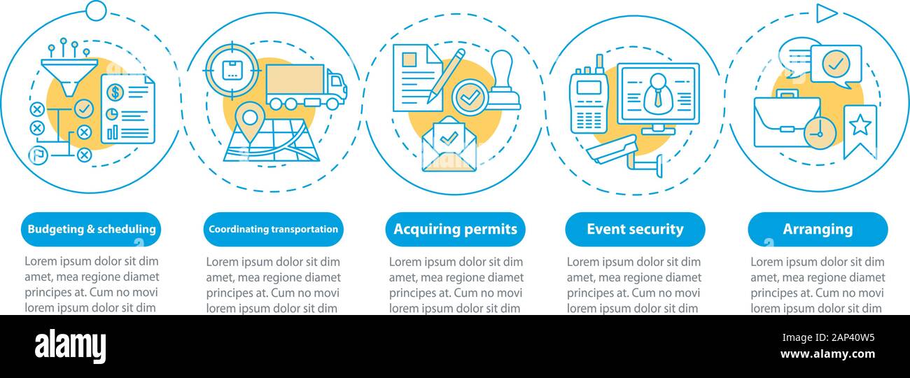 Event planning infographic template. Budgeting and scheduling ...