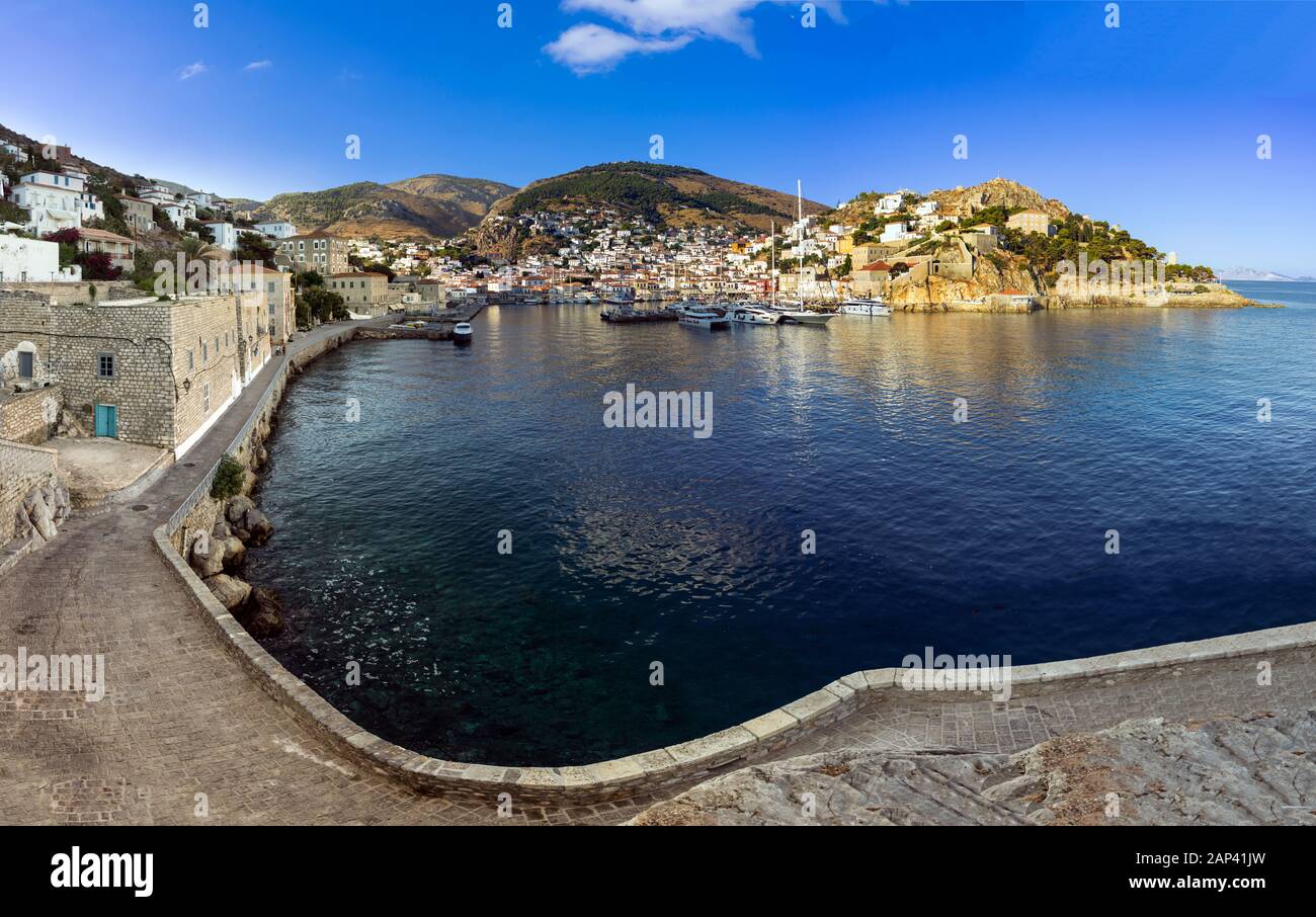 View of Hydra island, Greece Stock Photo - Alamy