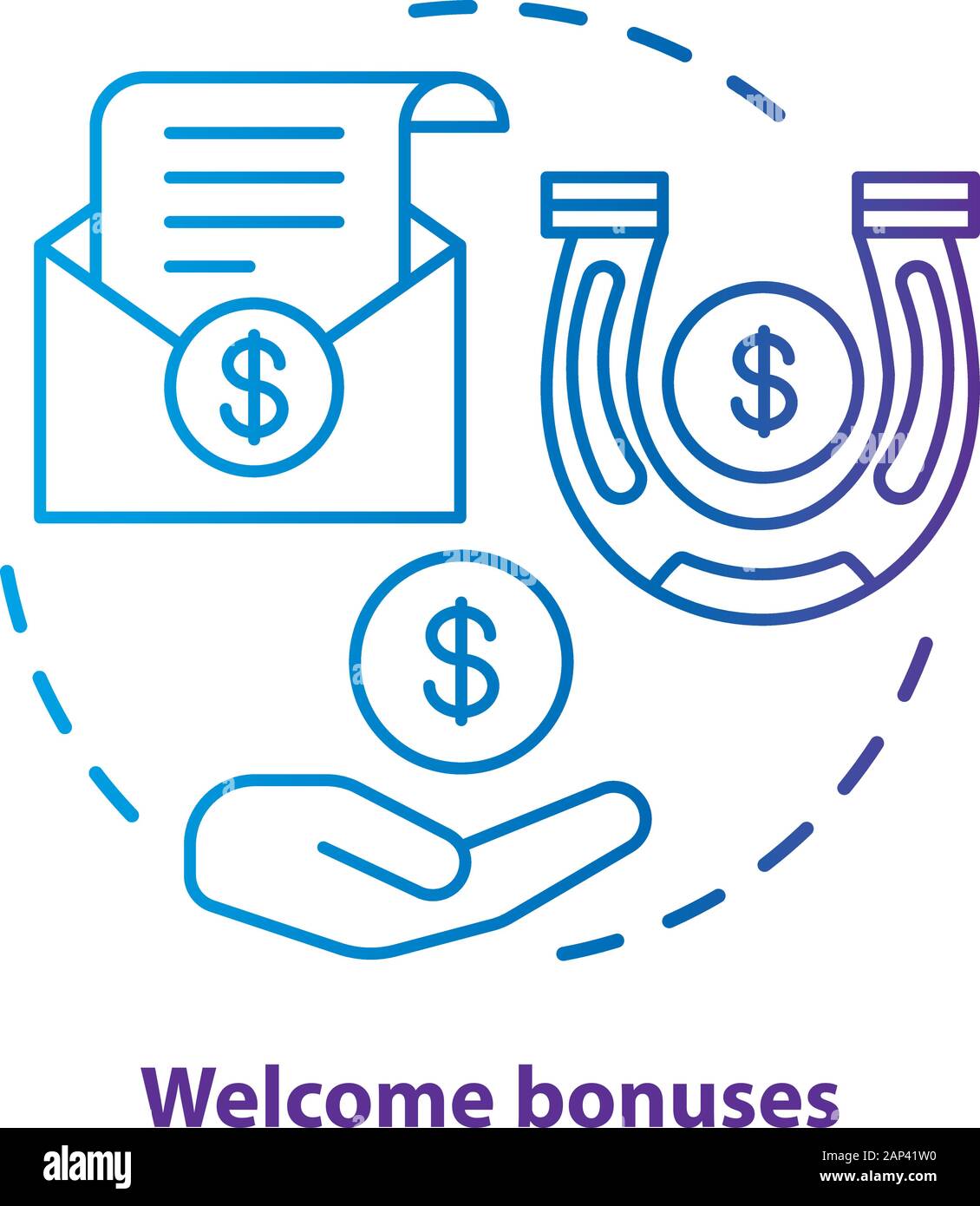 Welcome bonus Stock Vector Images - Alamy