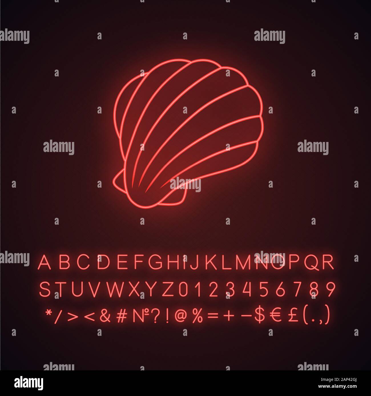 Beach alphabet shell Stock Vector Images - Alamy