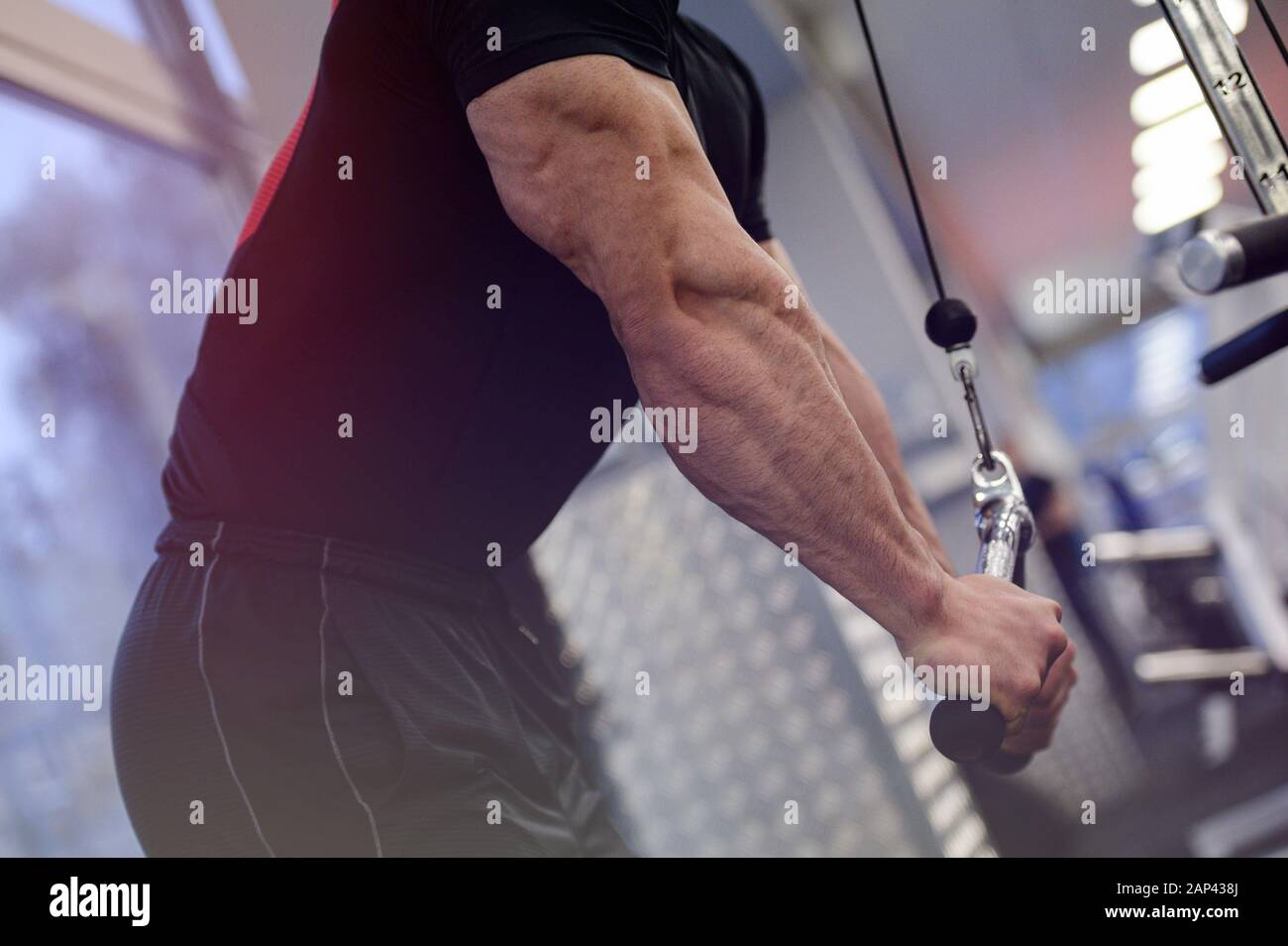 Pumping triceps hi-res stock photography and images - Alamy