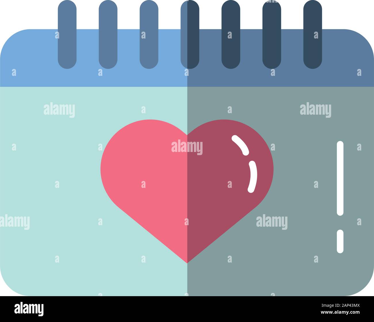 happy valentines day calendar with hearts Stock Vector Image & Art - Alamy