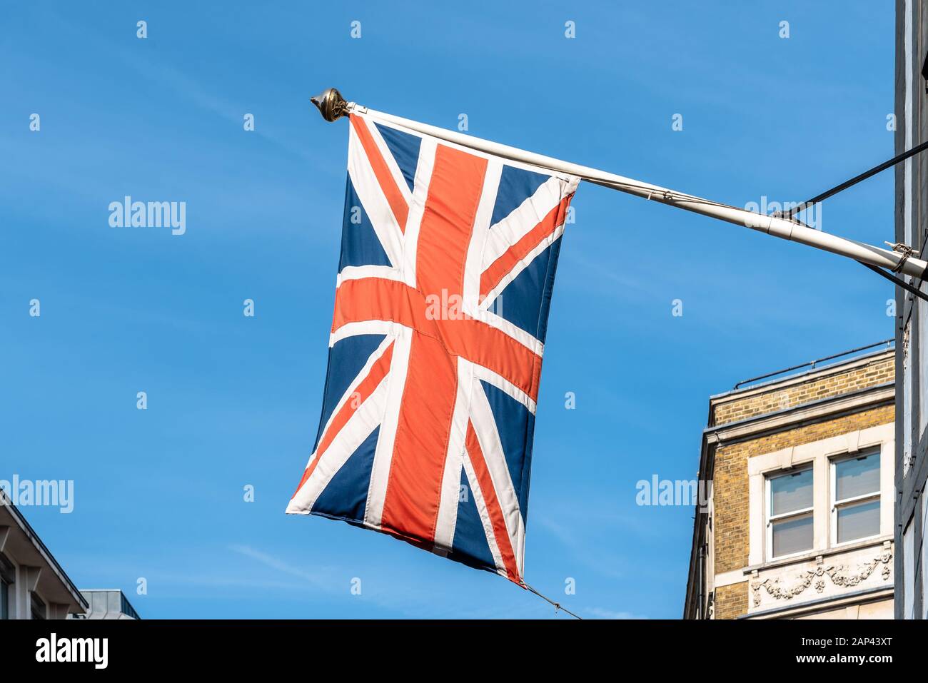 Uk flag waving hi-res stock photography and images - Alamy