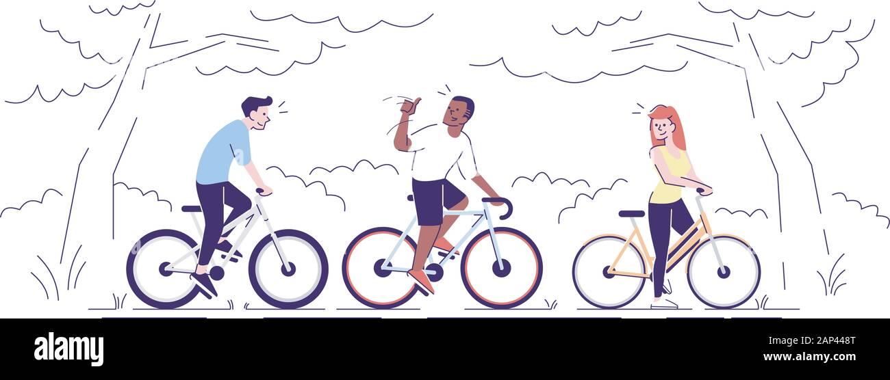 Boys on bicycles Stock Vector Images - Alamy