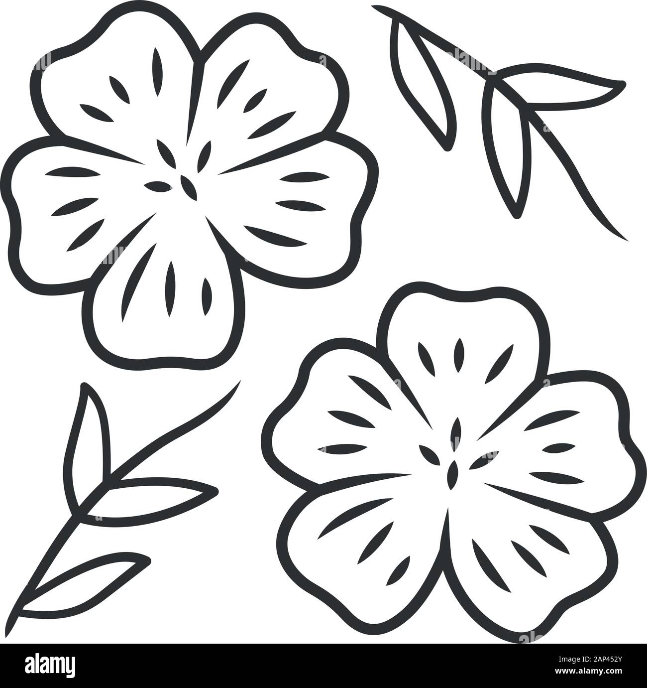 Flax out Stock Vector Images - Alamy