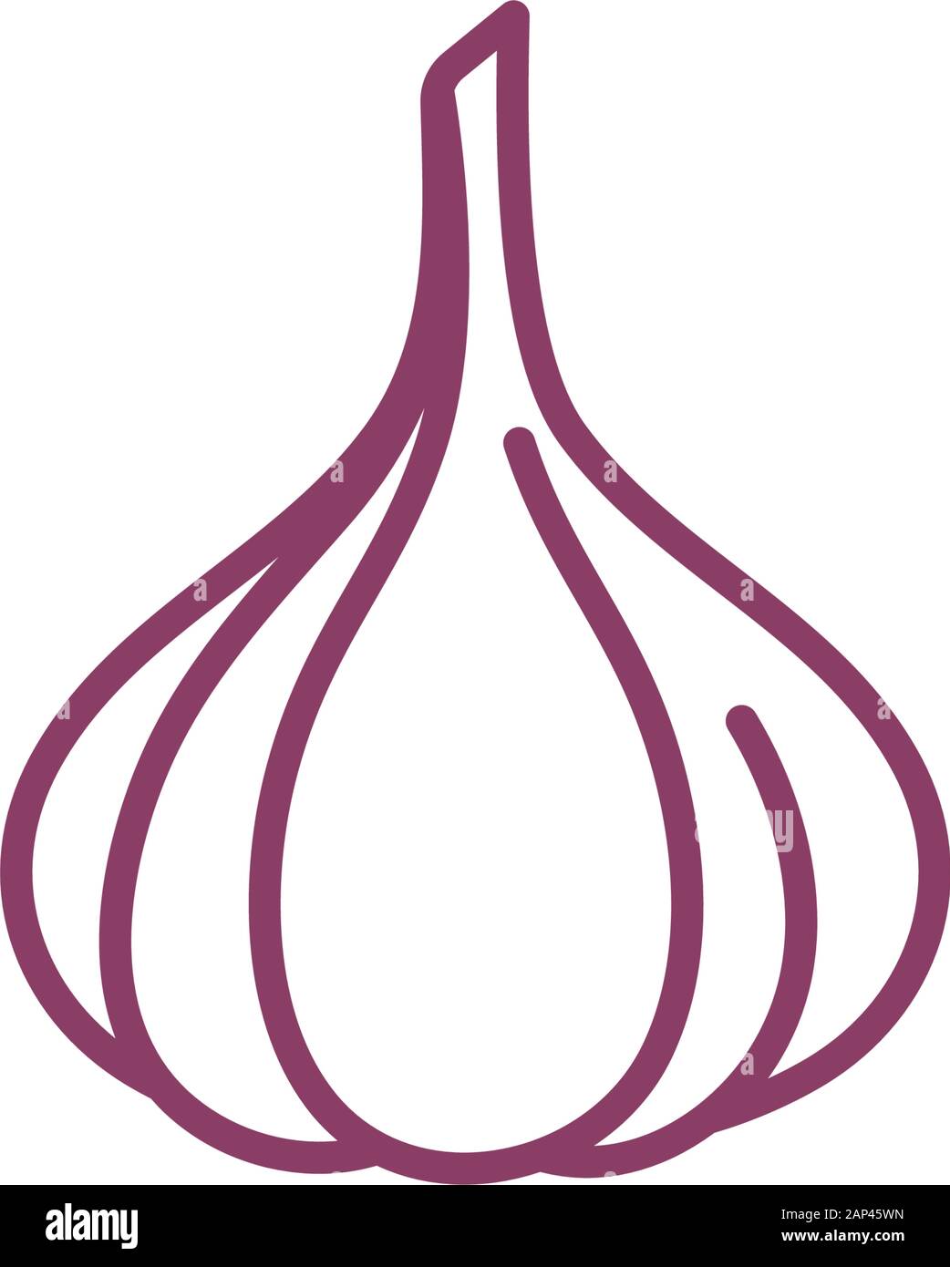 Garlic vector icon illustration design template Stock Vector Image ...