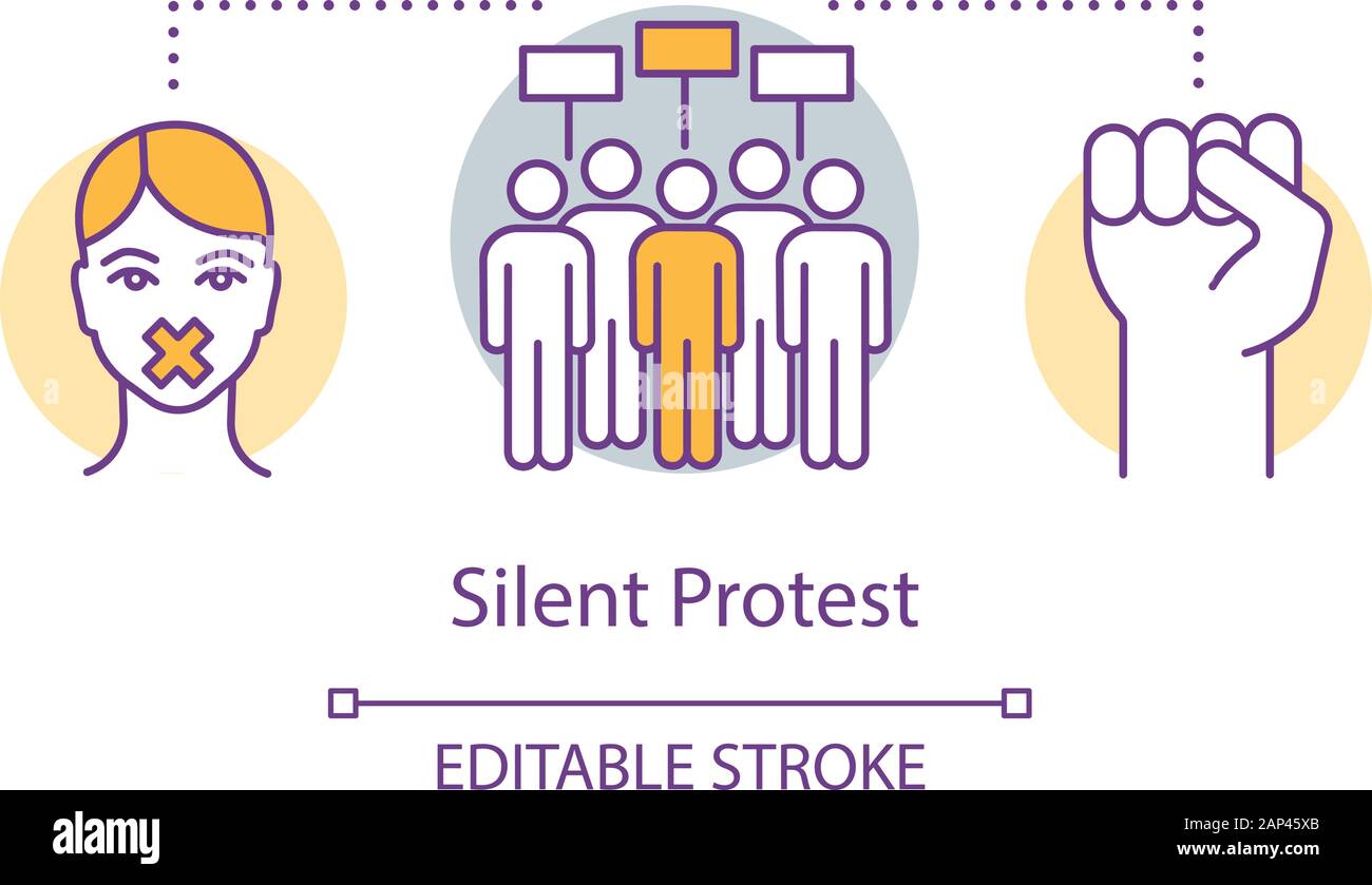 Nonviolent civil disobedience Stock Vector Images - Alamy