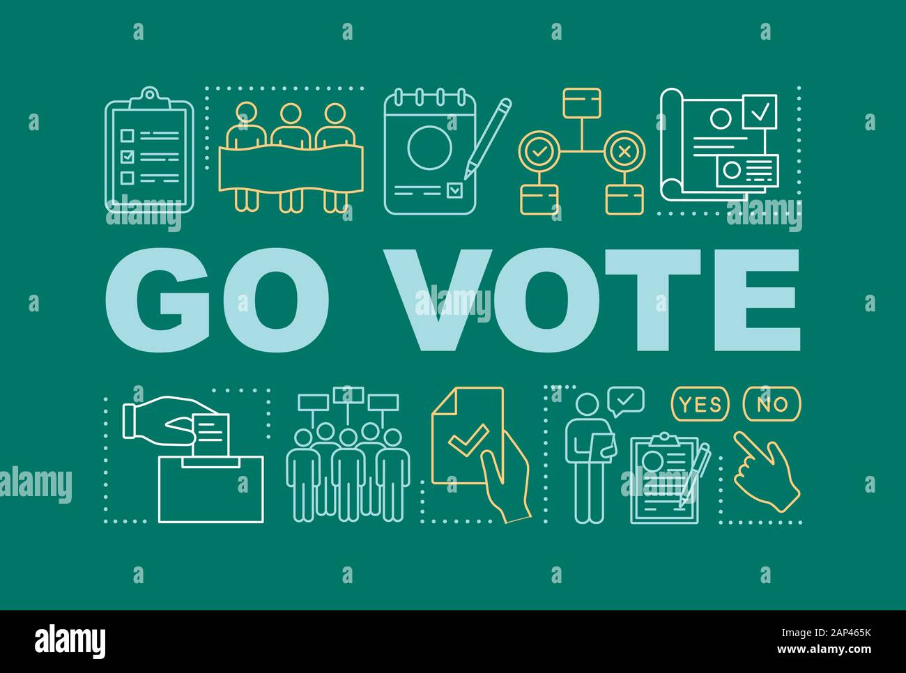 Go and vote Stock Vector Images - Alamy