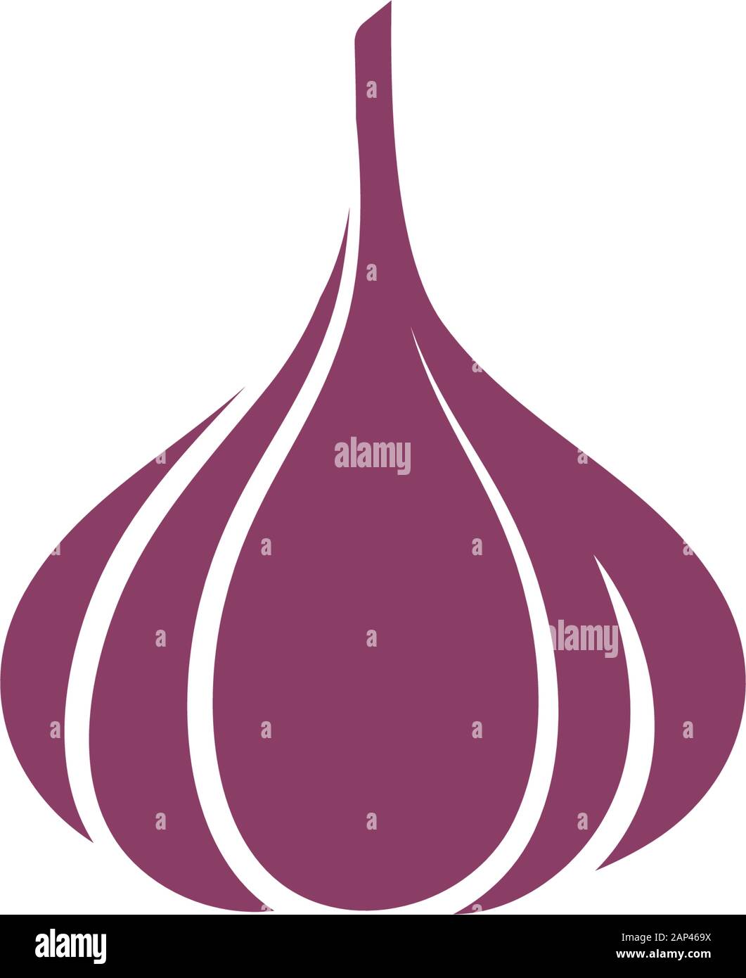 Garlic vector icon illustration design template Stock Vector Image ...