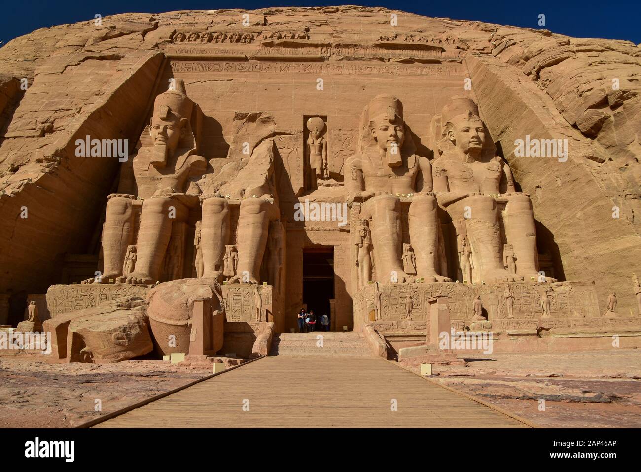 Abu Simbel Temples, Egypt, are a monument to King Ramesses II Stock ...